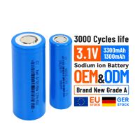 China 3.1V 3200mAh 1300mAh 18650 Sodium Ion Battery Pack 3000 Cycles 3C Discharge for Electric Bikes for sale