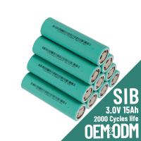 China Sodium Ion Battery Pack 40140 3V 15Ah 2000 Cycles for Electric Vehicles Solar for sale