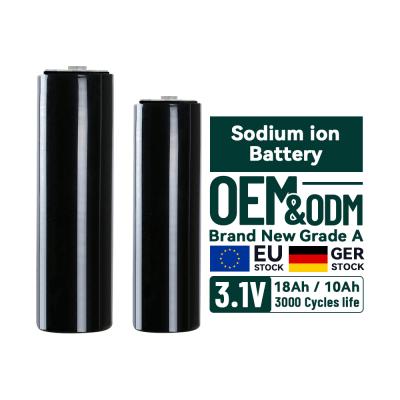 China OEM ODM 18Ah 3.1V Sodium-Ion Battery 3000 Cycles 32x32x140mm for Marine Boat Motorcycle for sale