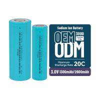 China Exliporc 1300mAh 2600mAh 3V Sodium Ion Battery 20C High Rate Discharge 3000 Cycles for sale