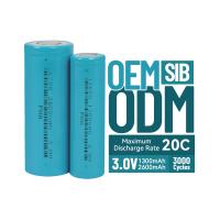 China Exliporc 3V Sodium Ion Battery 1300mAh 18650 2600mAh 26700 3000 Cycle Life Na Ion Cell for sale