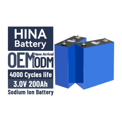 China Hina Battery Exliporc 200Ah 3V Sodium Ion Battery 4000 Cycles for 12V 24V 48V Energy Storage for sale