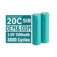 China Rechargeable 3V 1300mAh Sodium-ion Prismatic Battery 20C Discharge for Automotive for sale