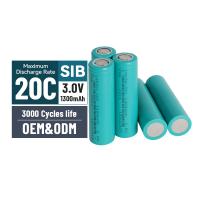 China 18650 13000mAh 3.1V Sodium Ion Battery 3000 Cycle Life for Electric Vehicles for sale