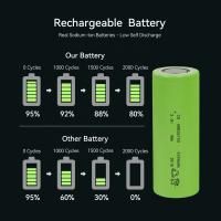 China 26700 Sodium Ion Battery 3000mAh 2.9V Rechargeable Cell 2000 Cycle Life for Power Tools for sale