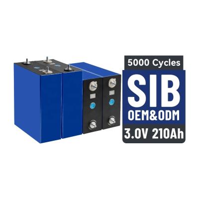 China Prismatic Sodium Ion Na Battery 210Ah 5000 Cycles Long Life Energy Storage for sale