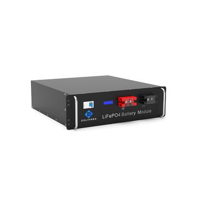 China Exliporc 100Ah 12V LiFePO4 Battery 6000 Cycles BMS for Server Rack for sale