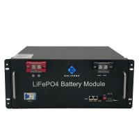 China LiFePO4 Battery Pack 51.2V 100Ah Built-in BMS for Solar Energy Storage Hybrid Grid for sale