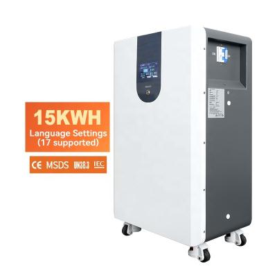China EXLIPORC LVB15WTC 15kWh 51.2V LiFePO4 Wall-Mounted Solar Battery Storage System for Residential Use for sale