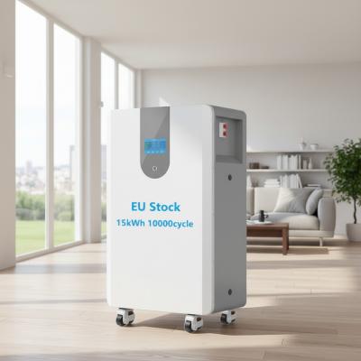 China 51.2V 300Ah 15kWh LiFePO4 Battery Pack Smart BMS Hybrid Grid Solar Energy Storage for sale