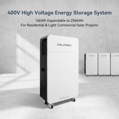 China 400V 16kWh Modular Energy Storage System Expandable to 256kWh IP65 Residential Solar for sale