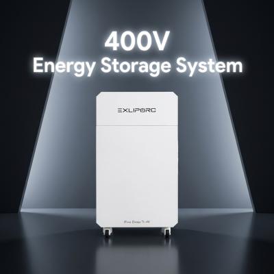 China 400V High Voltage LiFePO4 Energy Storage System Expandable 16kWh to 256kWh IP65 for sale