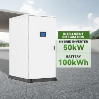 China 100kWh Hybrid Grid Connection Air Cooling LiFePO4 Solar Battery Energy Storage System Cabinet for sale