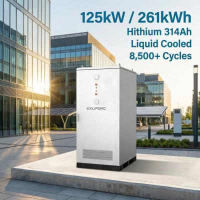 China 125kW 261kWh Liquid Cooling BESS Energy Storage System for Factory Peak Shaving and Solar Integration for sale
