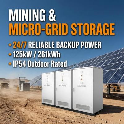 China 125kW 261kWh Liquid Cooling BESS Off-grid Energy Storage for Mining Remote Areas for sale