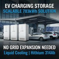 China 125kW 261kWh Liquid Cooling BESS for EV Charging Station with Hithium 314Ah Cells for sale