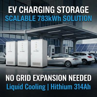 China 125kW 261kWh Liquid Cooling BESS for EV Charging Station with Hithium 314Ah Cells for sale