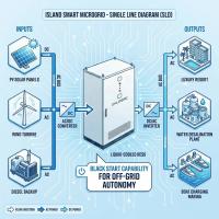 China 125kW 261kWh Island Microgrid BESS with C5-M Marine Coating and Black Start for Solar Wind Hybrid for sale