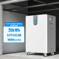 China 51.2V 30kW 50kWh LiFePO4 Solar Energy Storage Cabinet with 600Ah Battery for Home for sale