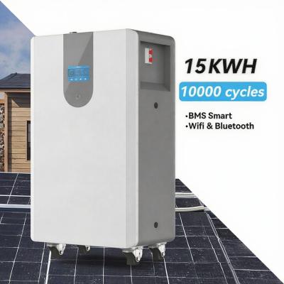 China 51.2V 15kWh LiFePO4 Battery 300Ah 10000 Cycles Solar Energy Storage System for sale