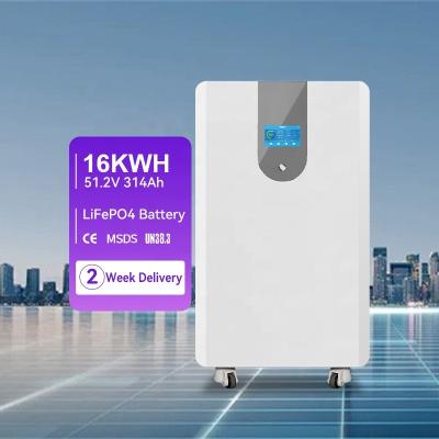 China 51.2V 10kWh-50kWh LiFePO4 Home Energy Storage System Wall-Mountable Solar Battery Pack for sale