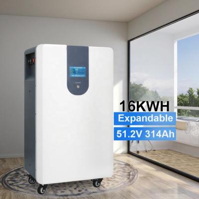 China EXLIPORC 51.2V 15kWh Wall-Mounted LiFePO4 Battery 10000 Cycles with Smart BMS for sale