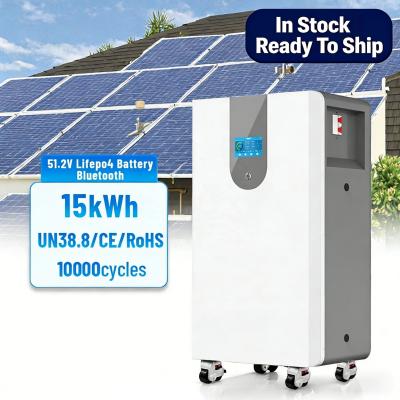 China 51.2V 300Ah LiFePO4 Battery Powerwall 15kWh with Built-in BMS for Solar Energy Storage for sale