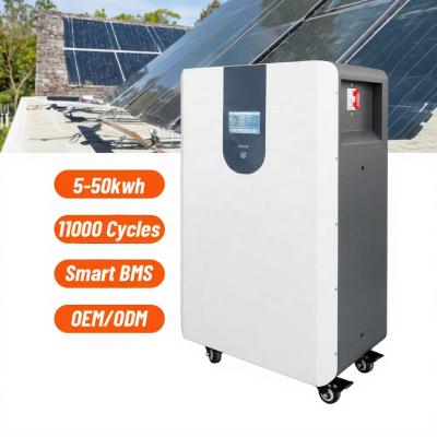 China 51.2V 300Ah LiFePO4 Wall Mounted Solar Battery for Energy Storage System for sale