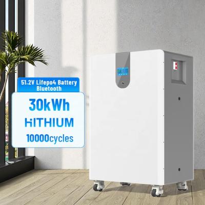 China 48V 600Ah 30kWh 50kWh LiFePO4 Lithium Battery Energy Storage System Wall Mounted for sale