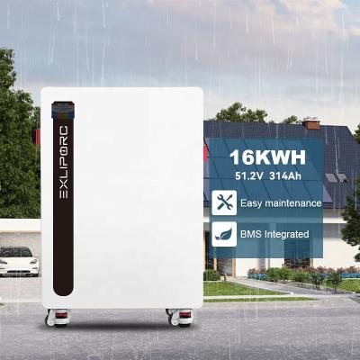China 48V 314Ah LiFePO4 Battery IP65 Wall Mounted 15kWh Solar Energy Storage System for sale