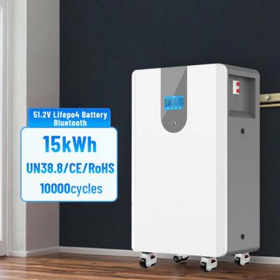 China 51.2V 15KWh LiFePO4 Home Energy Storage Battery System 300Ah 600Ah Hybrid Grid for sale