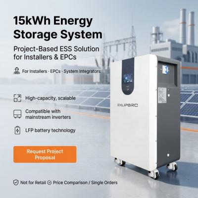 China 15kWh LiFePO4 Home Power System 51.2V Grade A Battery Plug and Play Energy Storage for sale