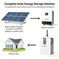 China 10.24kWh LiFePO4 Rack Battery 51.2V 200Ah 5000 Cycles Solar Energy Storage for sale