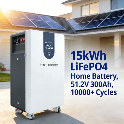 China 15kWh 300Ah 51.2V LiFePO4 Floor Mounted Home Energy Storage Battery Pack for sale