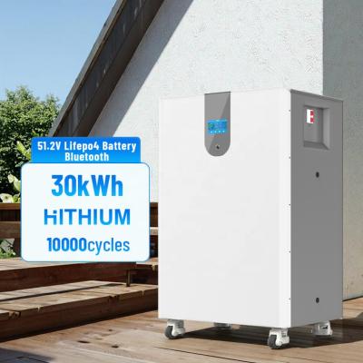 China 51.2V 30kWh IP65 LiFePO4 Home Energy Storage Battery for Hybrid Grid Solar System for sale