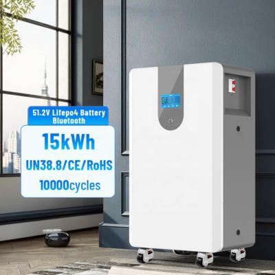 China EXLIPORC 51.2V 100Ah-300Ah Wall-Mounted LiFePO4 Solar Battery for Home Energy Storage for sale