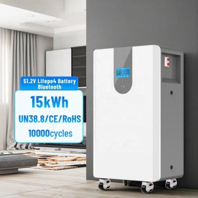 China 48V 51.2V LiFePO4 Battery 5kWh to 30kWh for Solar Energy Storage Wall Mounted for sale