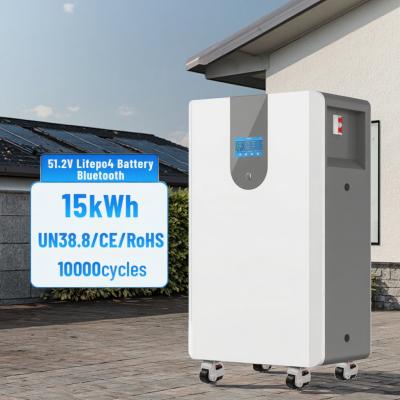 China 51.2V 200Ah 15kWh LiFePO4 Solar Battery Home Energy Storage with CAN Communication for sale