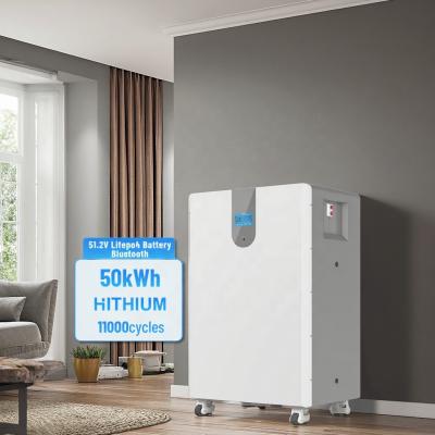China 50kWh 1000Ah LiFePO4 Solar Battery 48V Home Energy Storage System CE Certified for sale