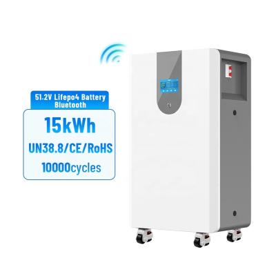 China 15kWh 300Ah LiFePO4 Home Energy Storage System 48V Smart BMS Solar Power Battery for sale