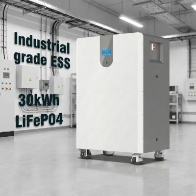 China 51.2V 600Ah Stackable LiFePO4 Battery Pack 30kWh Solar Storage with CAN Communication for sale