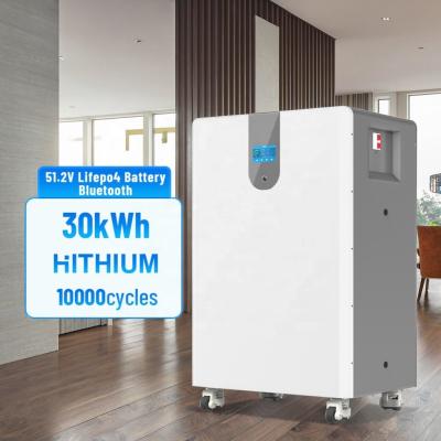 China 30kWh LiFePO4 Home Energy Storage Battery 48V 51.2V Solar Powerwall System for sale
