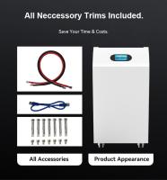 China 51.2V 100Ah 200Ah LiFePO4 Lithium Battery Pack Wall Mounted Touchscreen 8000 Cycles Home Power Supply for sale