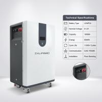 China 51.2V 50kWh LiFePO4 Battery Pack 8000 Cycles BMS Solar Energy Storage System for sale