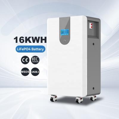 China 48V 314Ah LiFePO4 Wall Mounted Solar Energy Storage Battery 16kWh Home Powerwall for sale