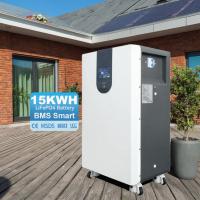 China 51.2V 15kWh Wall-Mounted LiFePO4 Lithium Battery Powerwall for Home Energy Storage for sale