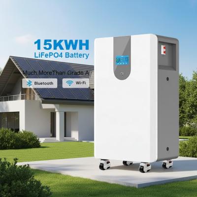 China EXLIPORC LVB15WTC 15kWh 51.2V LiFePO4 Solar Battery Smart BMS for Hybrid Off-Grid Backup for sale