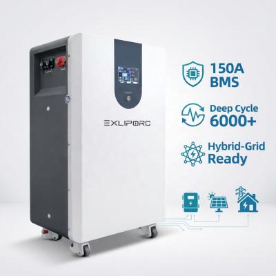 China 16kWh 51.2V 314Ah LiFePO4 Battery Pack 150A BMS for Solar Storage Off Grid for sale