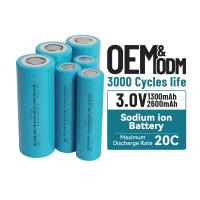 China Exliporc 3V Sodium Ion Battery 1300mAh 2600mAh 3000 Cycles for Electric Scooter Bike Na Ion Akkus for sale