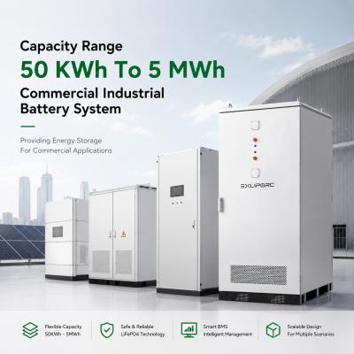 China Commercial Industrial Lithium Battery System 50 KWh to 5 MWh 400 V to 800 V for sale
